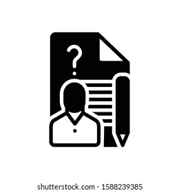 Vector Black Icon Describe Stock Vector (Royalty Free) 1588239385 ...