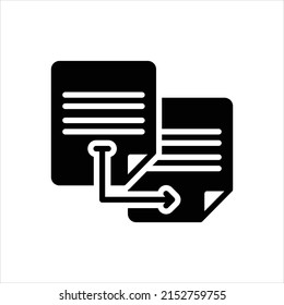 Vector Black Icon Duplicate Stock Vector (Royalty Free) 2152759755 ...
