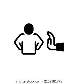 Vector Black Icon Excuse Stock Vector (Royalty Free) 2152381775 ...