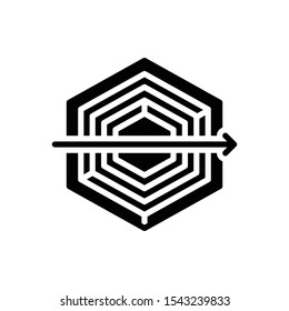 Vector Black Icon General Way Stock Vector (Royalty Free) 1543239833 ...