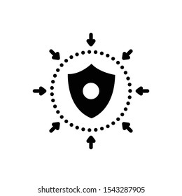 Vector Black Icon Hillside Stock Vector (Royalty Free) 1543287905 ...
