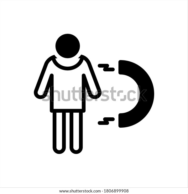 Vector Black Icon Interested Stock Vector (Royalty Free) 1806899908 ...