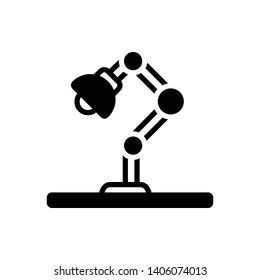 Vector Black Icon Lamp Stock Vector (Royalty Free) 1406074013 ...