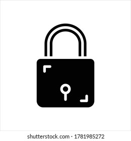 Vector Black Icon Lock Stock Vector (Royalty Free) 1781985272 ...