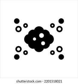 Vector Black Icon Particles Stock Vector (Royalty Free) 2201518021 ...