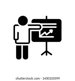 Vector Black Icon Project Stock Vector (Royalty Free) 1430103599 ...