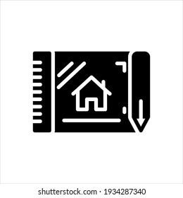 Vector Black Icon Project Stock Vector (Royalty Free) 1934287340 ...