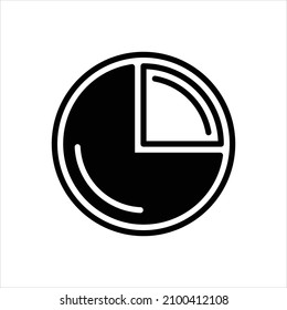 Vector Black Icon Quarterly Stock Vector (Royalty Free) 2100412108 ...