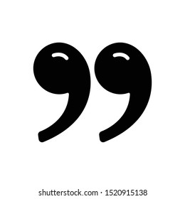 Vector Black Icon Quote Stock Vector (Royalty Free) 1520915138 ...