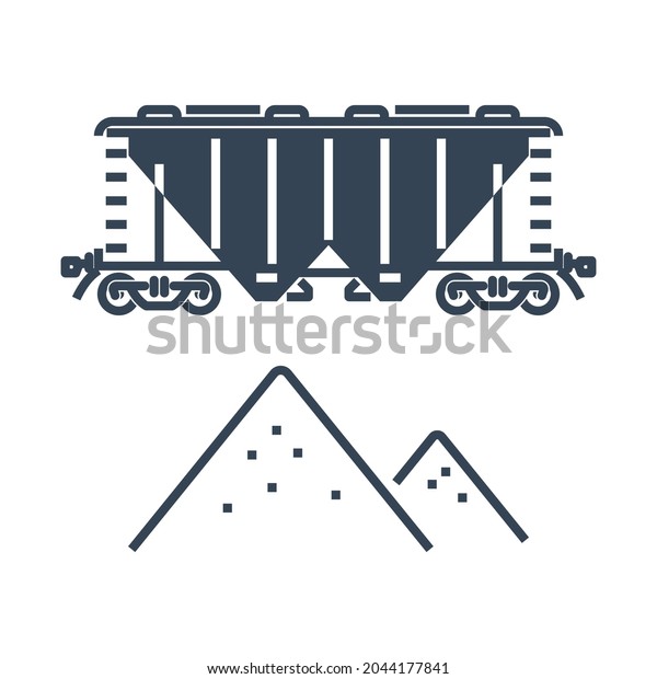 Vector Black Icon Rail Transport Railway Stock Vector (Royalty Free ...