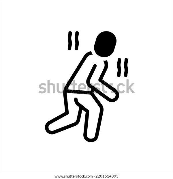 Vector Black Icon Weak Stock Vector (Royalty Free) 2201514393 ...