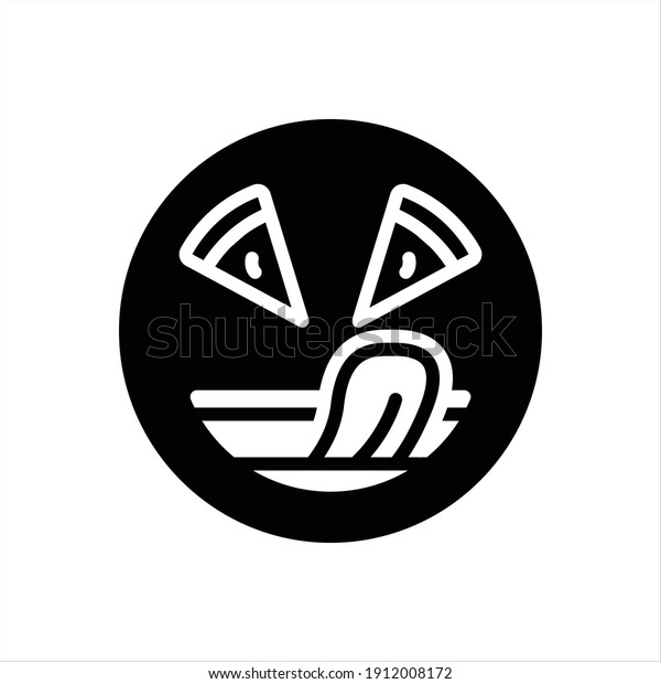 Vector Black Icon Yummy Stock Vector (Royalty Free) 1912008172 ...