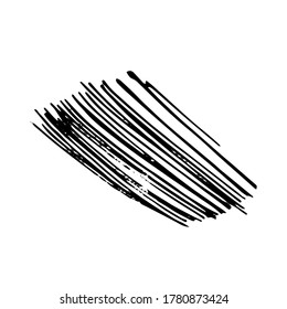 Vector Black Ink Scratches Isolated On Stock Vector (Royalty Free ...