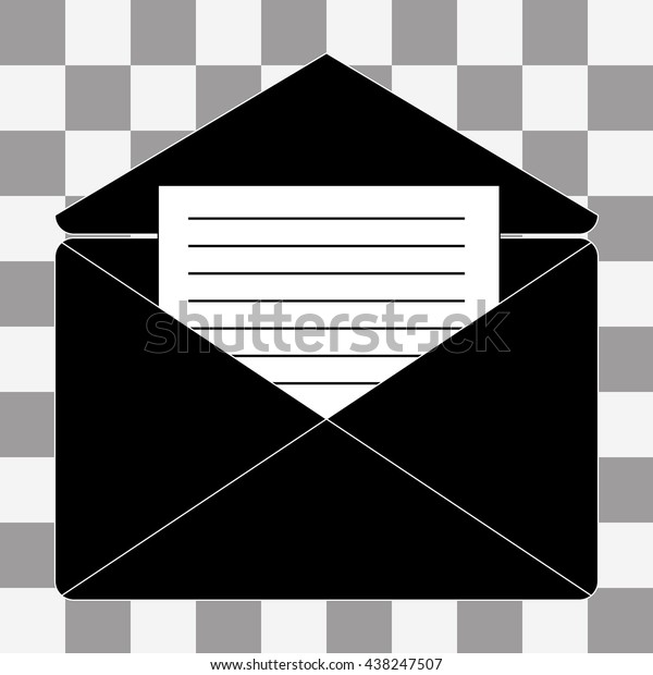 Vector Black Letter Icon Stock Vector (Royalty Free) 438247507 ...