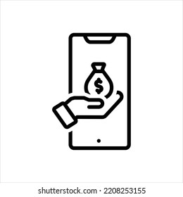 Vector Black Line Icon Acquired Stock Vector (Royalty Free) 2208253155 ...