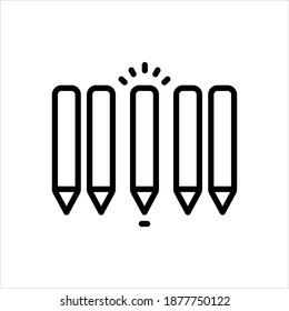 Vector Black Line Icon Highlighted Stock Vector (Royalty Free ...