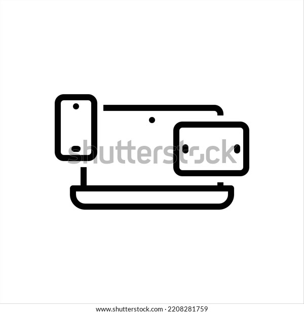 Vector Black Line Icon Responded Stock Vector (Royalty Free) 2208281759 ...