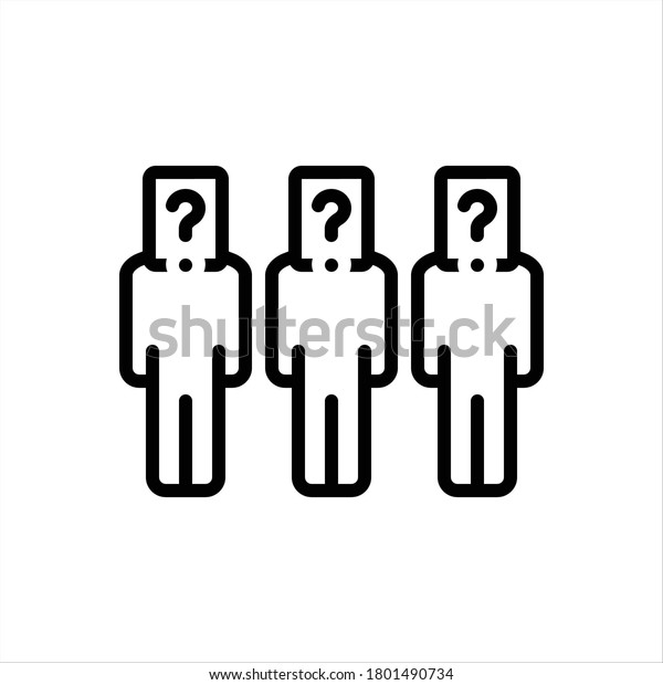 Vector Black Line Icon Respondent Stock Vector (Royalty Free ...