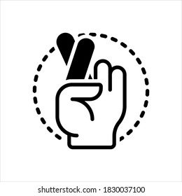 Vector Black Line Icon Swear Stock Vector (Royalty Free) 1830037100 ...