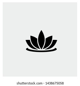 Lotus Flower Icon Stock Vector (Royalty Free) 1167367525