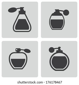 Vector Black Perfume Icons Set On Stock Vector (Royalty Free) 176178467 ...