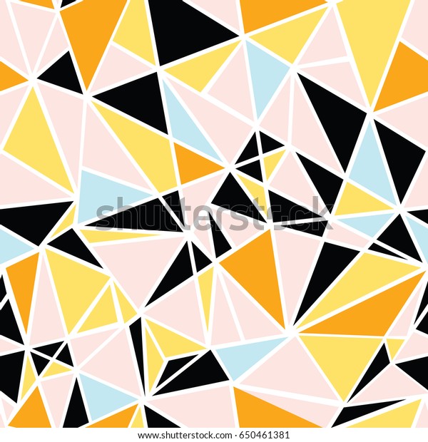 Vector Black Pink Blue Yellow Triangles: vector de stock (libre de ...