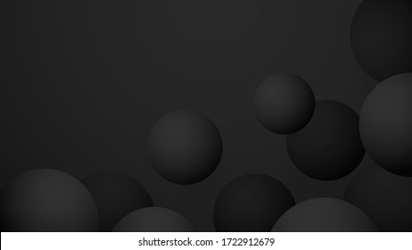 Vector Black Premium Ball Abstract Background Stock Vector (Royalty ...