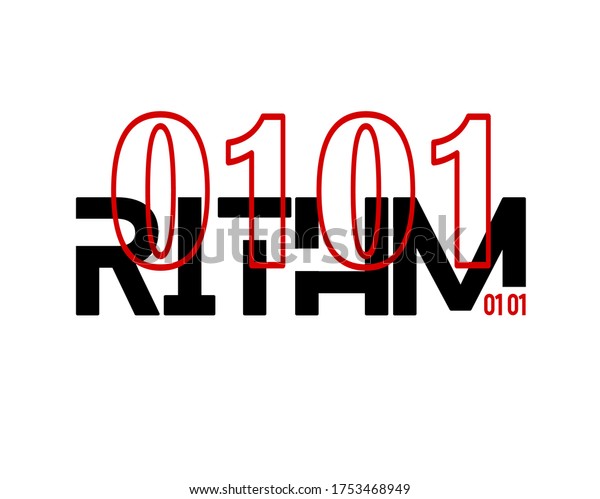 Vector Black Red Font Lettering Word Stock Vector (Royalty Free ...