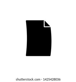 Vector Black Sheet Paper Icon Stock Vector (Royalty Free) 1425428036 ...