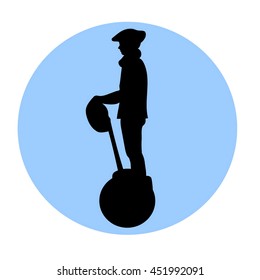 Vector Black Silhouette Moving Person Stock Vector (Royalty Free ...