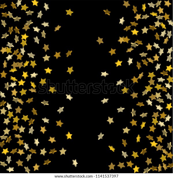 Vector Black Template Gold Stars Illustration Stock Vector (Royalty ...