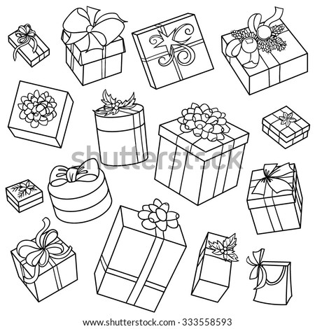 Gifts Clipart Black And White | Free download on ClipArtMag