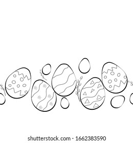 Easter Border Clipart Black And White