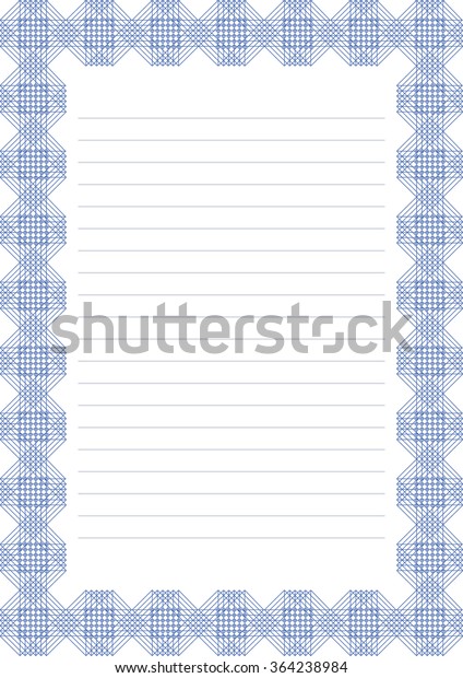 Vector Blank Letter Card Charter White Stock Vector (Royalty Free ...