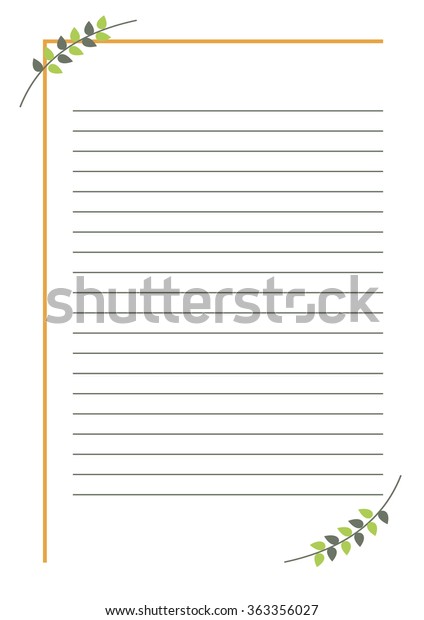 Vector Blank Letter Greeting Card Simple Stock Vector (Royalty Free ...