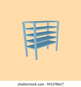 Vector Blank Storage Shelf Vector Icon Stock Vector (Royalty Free ...