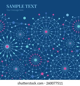 Vector Blue Abstract Line Art Circles Stock Vector (Royalty Free ...