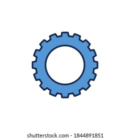 Vector Blue Gear Concept Icon Logo Stock Vector (Royalty Free ...