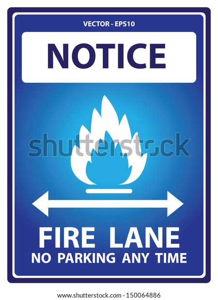 Vector Blue Notice Plate Safety Present Stock Vector (Royalty Free ...