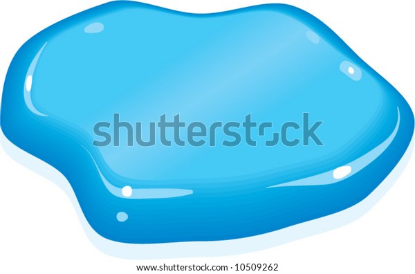 Vector Blue Paint Spill Blob Lots Stock Vector (Royalty Free) 10509262
