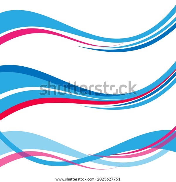 Vector Blue Pink Abstract Swoosh Background Stock Vector (Royalty Free ...