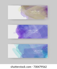 Vector Blue Purple Banner Shapes Collection Stock Vector (Royalty Free ...