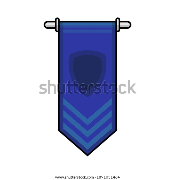 Vector Blue Royal Banner Kings Shield Stock Vector (Royalty Free ...