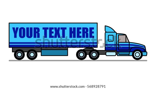 Vector Blue Truck Logo Stock Vector (Royalty Free) 568928791 | Shutterstock