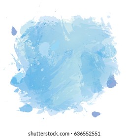 Vector Blue Watercolor Splash Texture Background: vetor stock (livre de ...