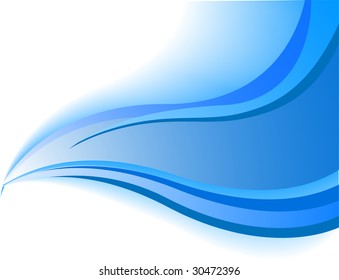 Vector Blue Wave Background Clipart Stock Vector (Royalty Free ...