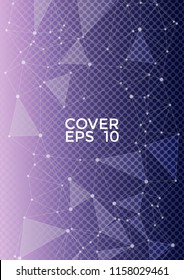 Vector Blue White Cover Page Layout Stock Vector (Royalty Free ...