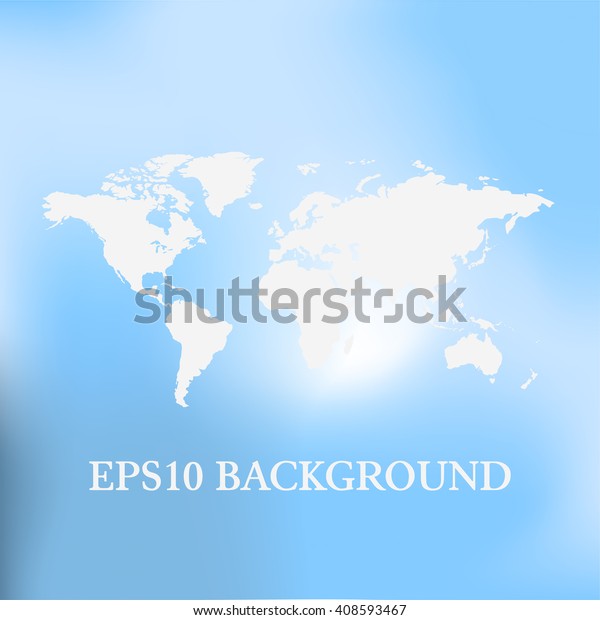 Vector Blurred World Map Background Stock Vector (Royalty Free ...