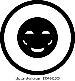 Vector Blush Emoji Icon Stock Vector (Royalty Free) 1307642305 ...