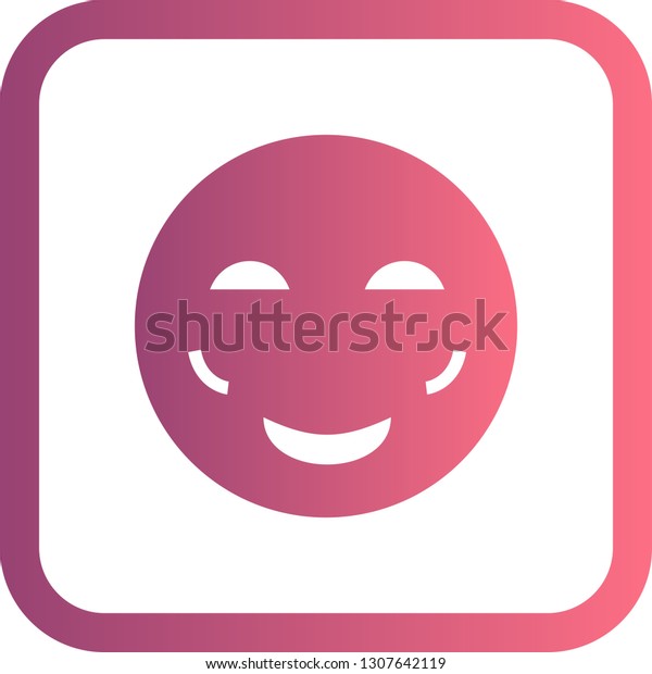 Vector Blush Emoji Icon Stock Vector (Royalty Free) 1307642119 ...